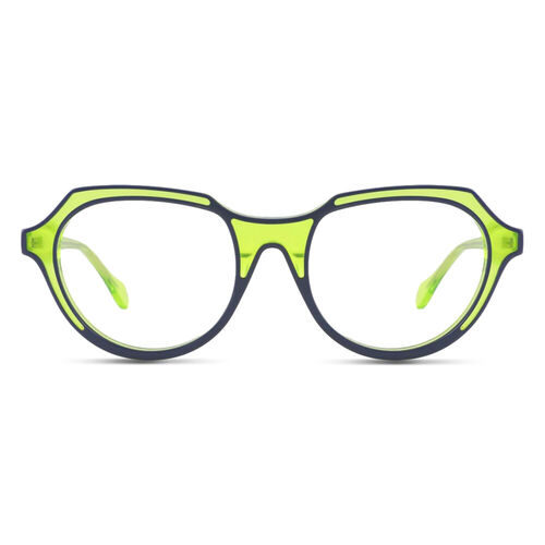 Eveline Oval Green Glasses