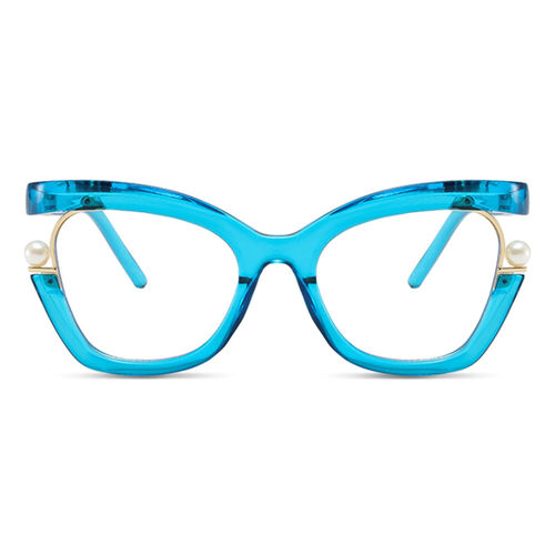 Halona Cat Eye Blue Glasses - Aoolia.com