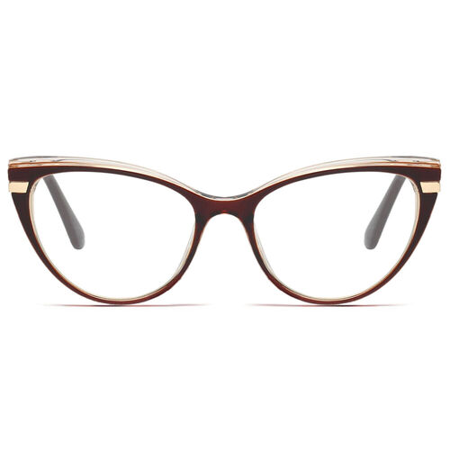 Calanthe Cat Eye Brown Glasses - Aoolia.com