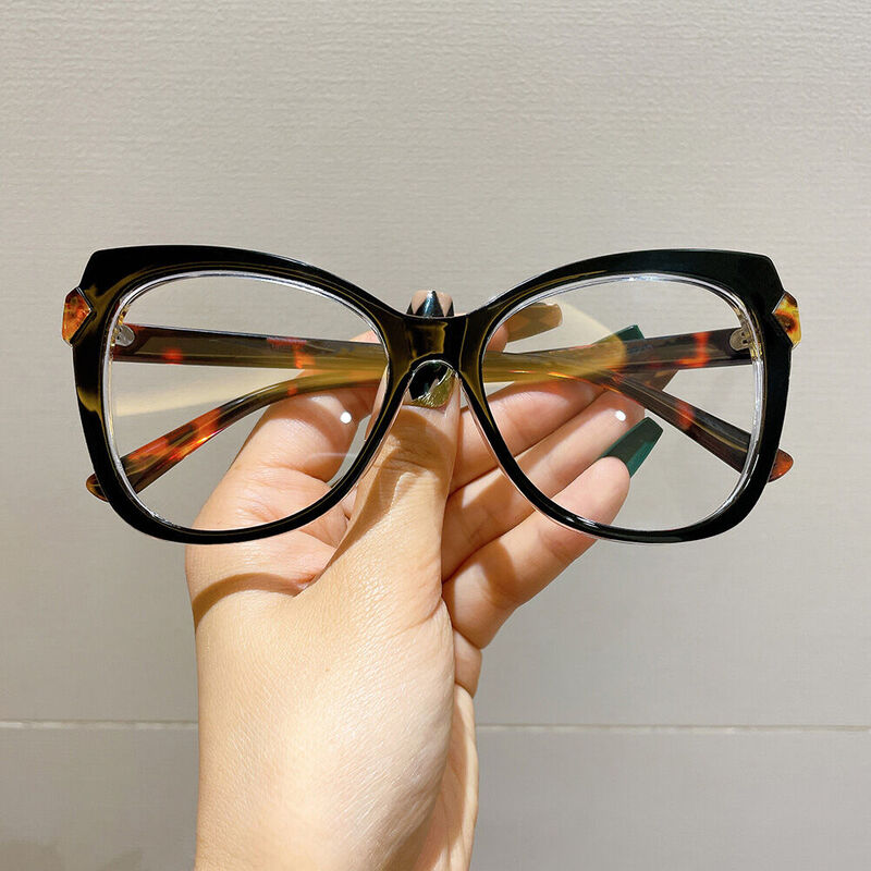 Isabella Cat Eye Black Tortoise Glasses - Aoolia.com