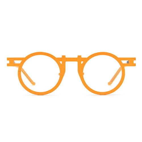 Beck Round Orange Glasses - Aoolia.com