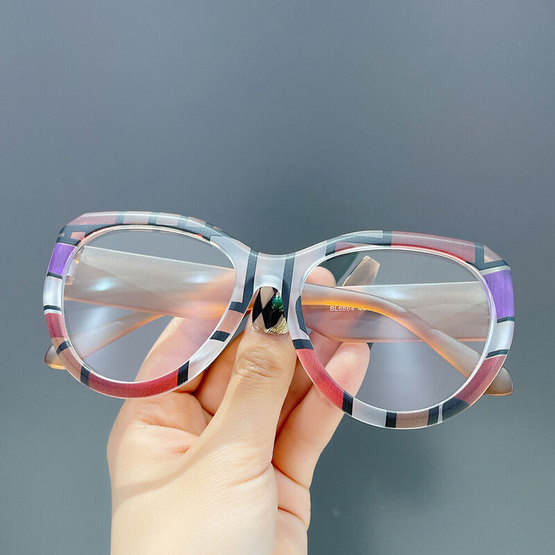 Sendy Cat Eye Orange Glasses - Aoolia.com