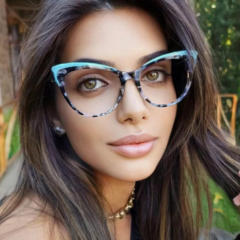 Boreio Cat Eye Blue Glasses - Aoolia.com