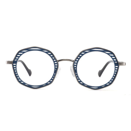 Kerr Round Blue Glasses - Aoolia.com