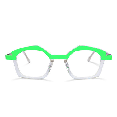 Parker Geometric Green Glasses