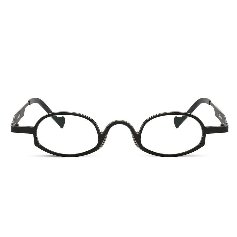 Bsuire Oval Black Glasses