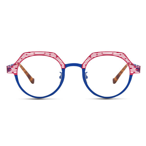 Caush Geometric Blue Glasses - Aoolia.com