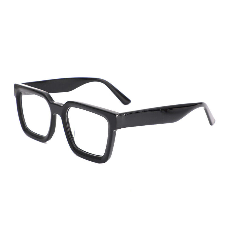 Edward Square Black Glasses - Aoolia.com