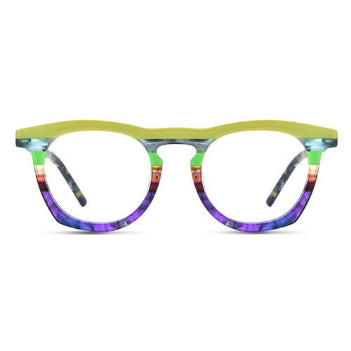 Myrna Round Yellow Glasses