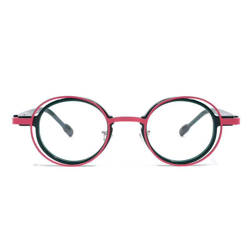 Huga Round Green Glasses - Aoolia.com