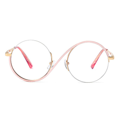 Hilary Round Pink Glasses - Aoolia.com