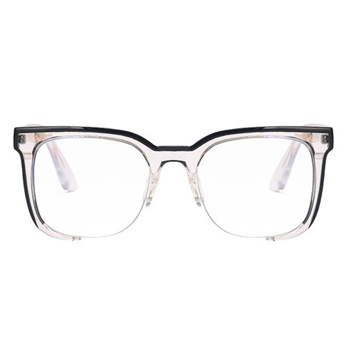 Moyer Square Black Clear Glasses - Aoolia.com