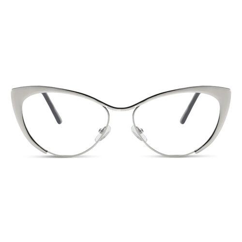 Dulles Cat Eye Silver Glasses - Aoolia.com