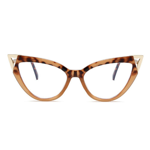 Nydia Cat Eye Brown Glasses - Aoolia.com