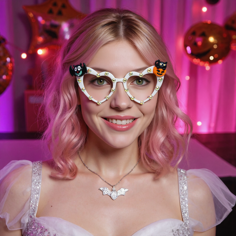 Halloween Cedriea Cat Eye Bat Glasses - Aoolia.com