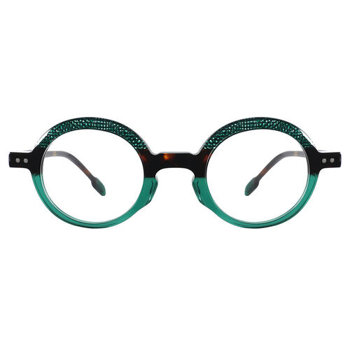 Devin Round Green Glasses - Aoolia.com