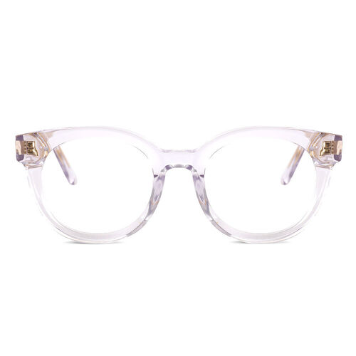 Haley Round Clear Glasses - Aoolia.com