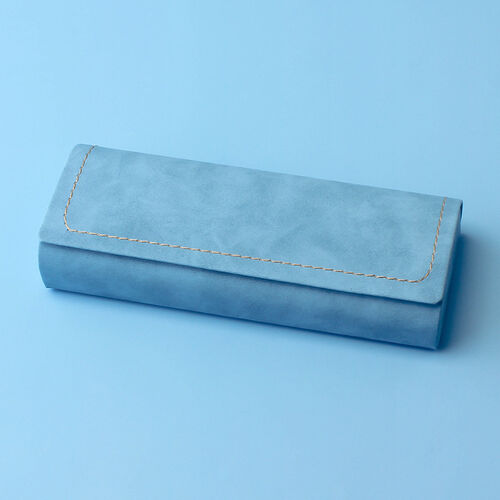 High-end Retro Blue Glasses Case - Aoolia.com