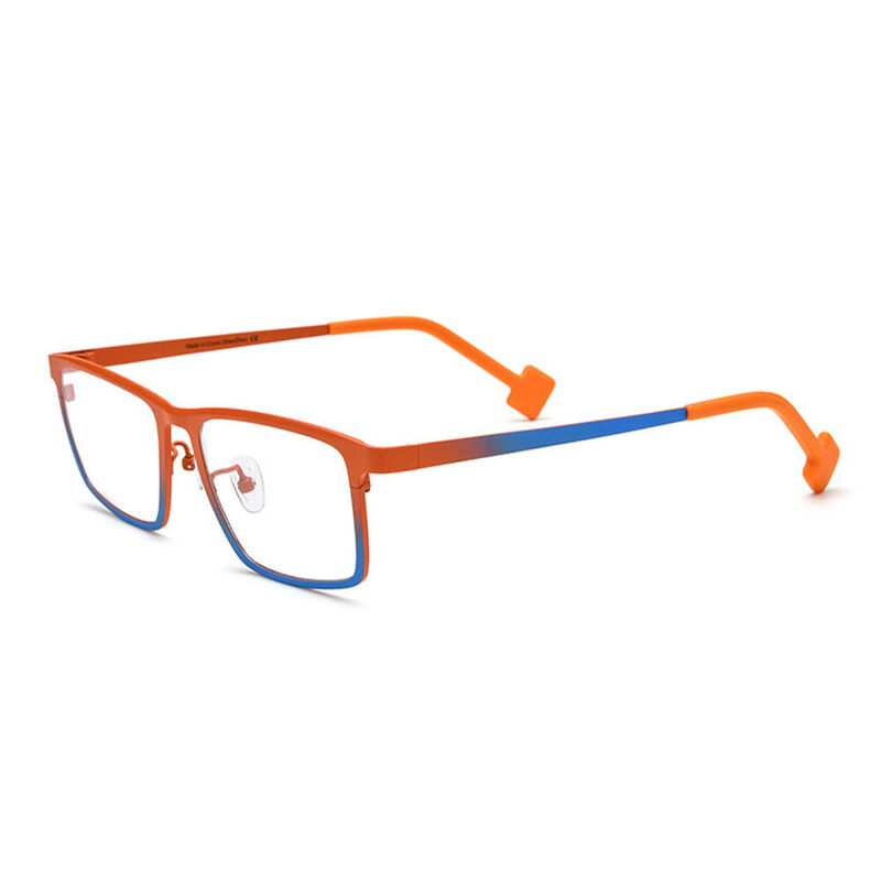 Otias Rectangle Orange Glasses