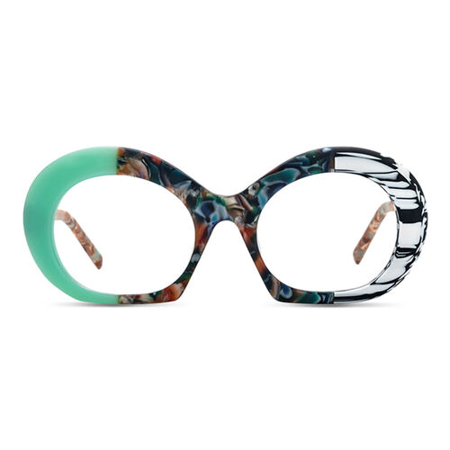Camp Oval Green Glasses