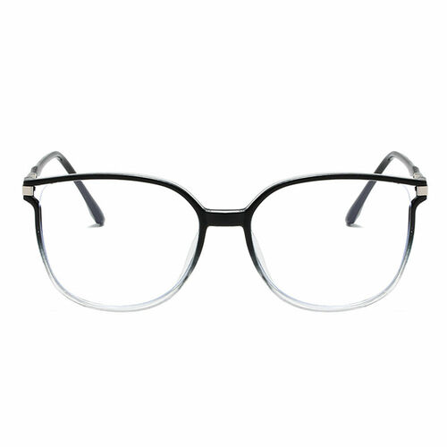 Saxto Round Black Clear Glasses - Aoolia.com