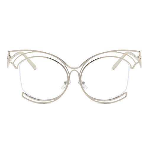 Lennen Cat Eye Silver Glasses - Aoolia.com