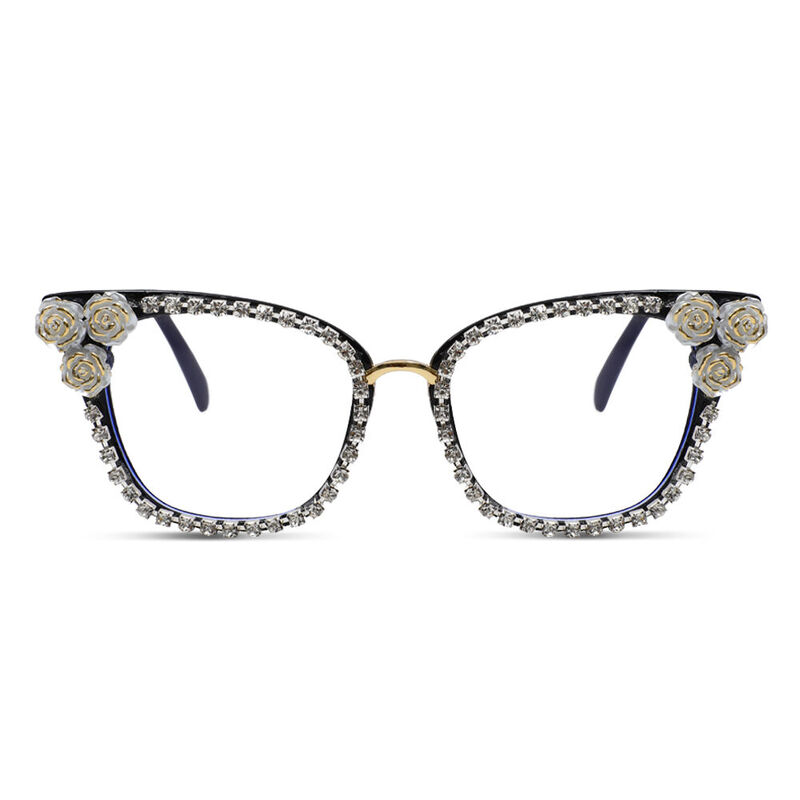 Croft Cat Eye Black Glasses