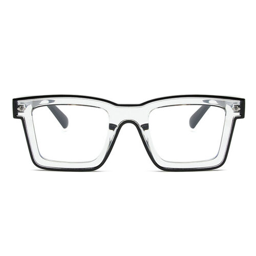Bronte Square Black Clear Glasses - Aoolia.com