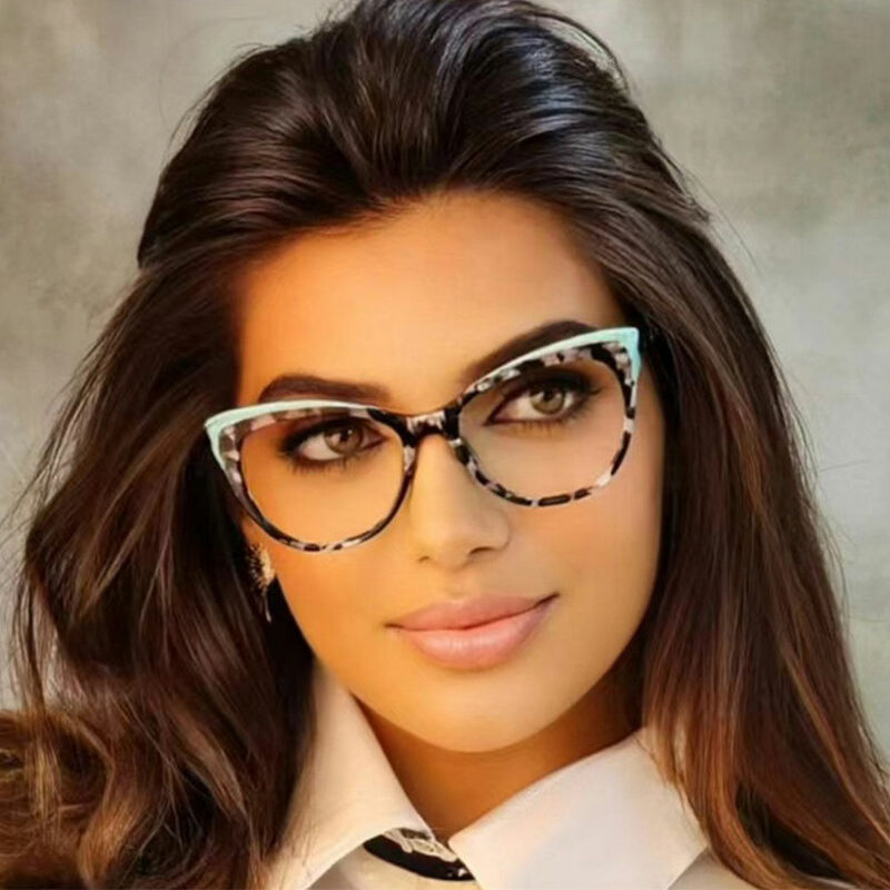 Boreio Cat Eye Blue Glasses - Aoolia.com