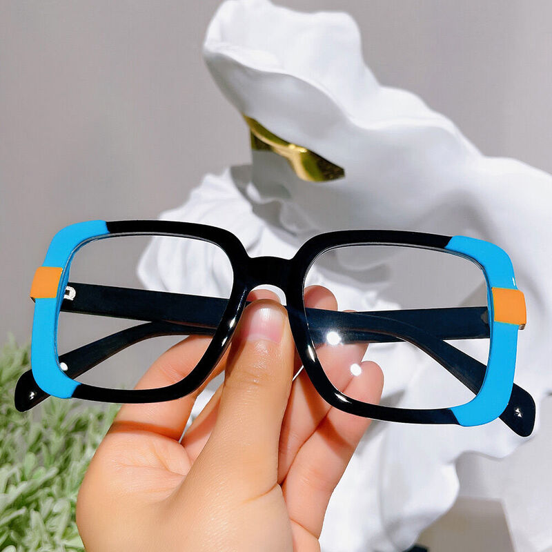 Biss Square Black Blue Glasses - Aoolia.com