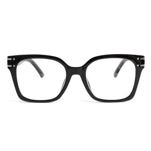 Sharon Square Black Glasses - Aoolia.com