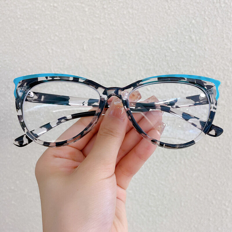 Boreio Cat Eye Blue Glasses - Aoolia.com