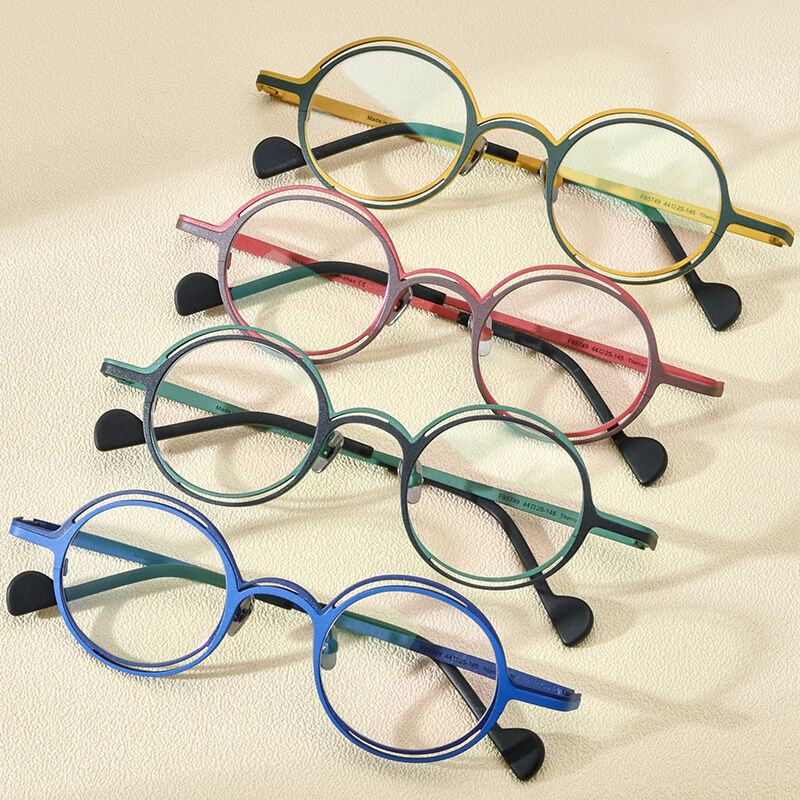 Hardy Round Yellow Glasses