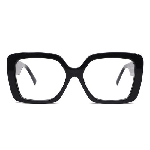 Charl Geometric Black Glasses