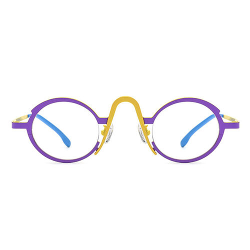 Stowe Round Purple Glasses