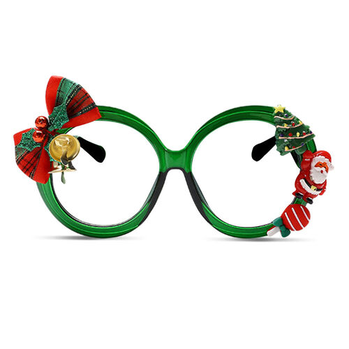 Christmas Mosley Round Santa Claus Glasses - Aoolia.com