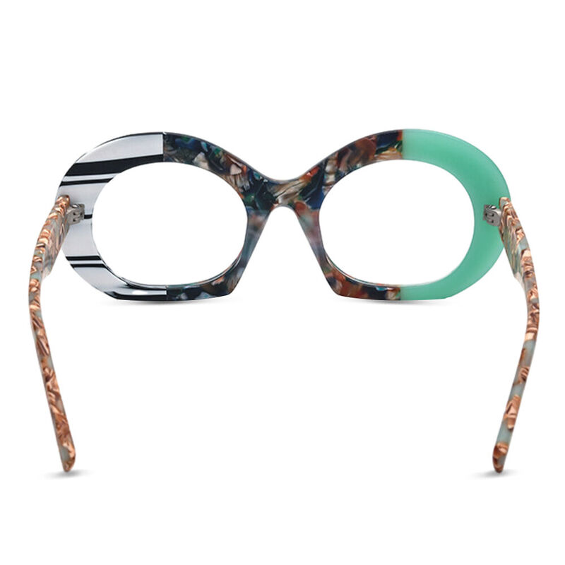 Camp Oval Green Glasses