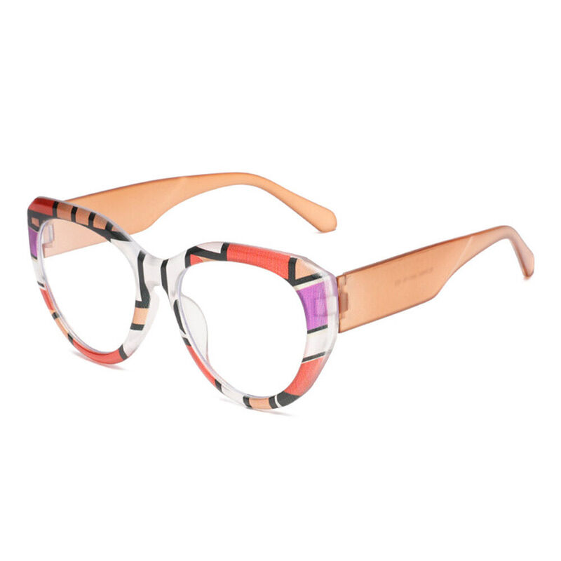 Sendy Cat Eye Orange Glasses - Aoolia.com